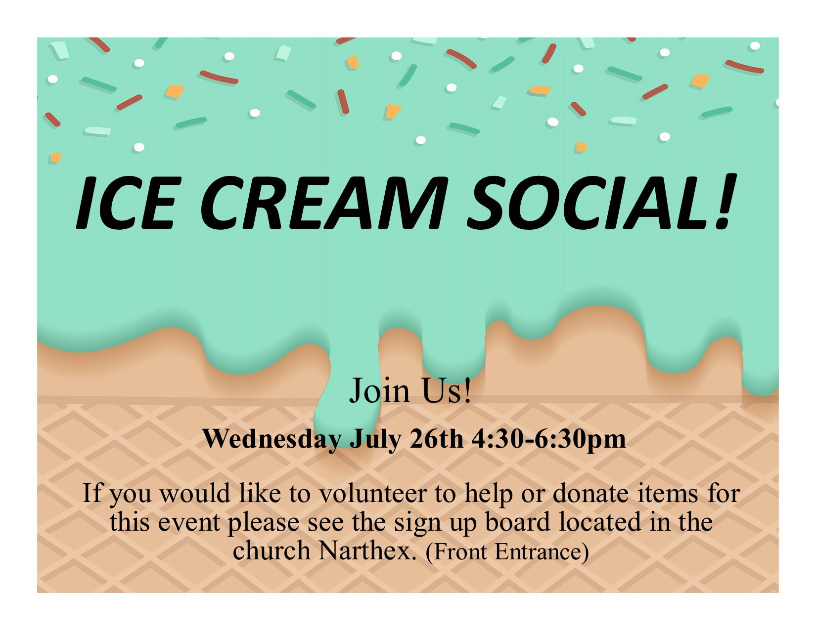 Ice Cream Social | Manchester Methodist Church